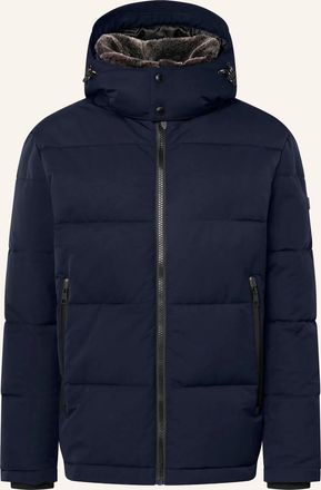 Strellson Steppjacke Arcola Mit Abnehmbarem Kunstfell blau