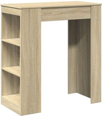 vidaXL Table de bar avec &eacute;tag&egrave;res ch&ecirc;ne sonoma bois ding&eacute;nierie vidaXL