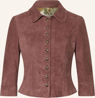 Meindl Trachten-Lederjacke Florentine Mit 3/4-Arm rot