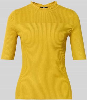 Zero Strickshirt aus Viskose-Mix mit Rundhalsausschnitt