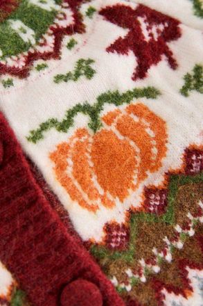 Next Strickjacke Lang&auml;rmelige Bomber-Strickjacke mit Rundhals (1-tlg)