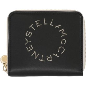 Stella McCartney Logo Alter-Nappa Portemonnaie - - Accessories - Damen - Schwarzk - ONE SIZE