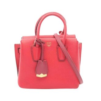 MCM Sac &agrave; main 2way Mini Milla en cuir Pre-owned - Femme - Pre-owned - Rouge - Taille: ONE Size
