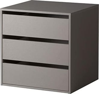 Composad Interne graue Kommode f&uuml;r Kleiderschr&auml;nke