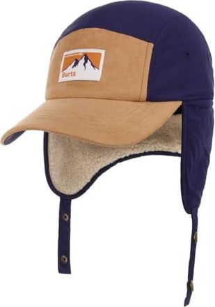 Barts Isafjord Casquette de baseball pour homme et femme - Fermée à larrière, avec visière, cache-oreilles, doublure automne-hiver automne, bleu/beige, tail
