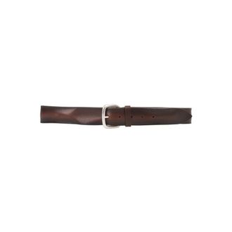 Orciani Burnt Leather Bull Soft G&uuml;rtel - - Accessories - Herren - Braun - 95 CM