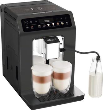 Krups Evidence One Kaffeevollautomat mit Milchschlauch, One-Touch-Cappuccino, 12 Getr&auml;nkespezialit&auml;ten, 2-Tassen-Funktion, Farbdisplay, Kaffeemaschine, T&Uuml;V-