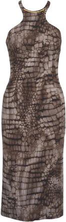 Elisabetta Franchi Femme, Robes, Brun, Taille: 38 FR Ab89161E2-644 Midi Dress