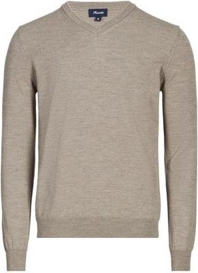 Fa&ccedil;onnable Pull col V en laine