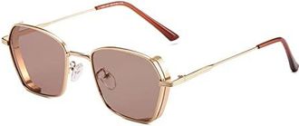 Generic Lunettes de soleil en métal irrégulier punk 2025 design extérieur vacances pare-soleil lunettes décoratives (couleur : C, taille : moyen), E, Taille u