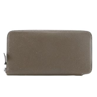Herm&egrave;s Portefeuille zipp&eacute; Pre-owned Azap - Femme - Pre-owned - Beige - Taille: ONE Size