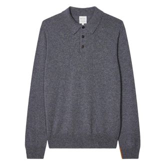 Paul Smith Pull polo en cachemire - Homme - Pulls - Gris - Taille: M