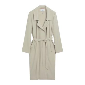 Cinque Cinque, Femme, Manteaux, Gris, Taille: 42 FR Manteau dété fluide avec coupe décontractée