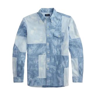Polo Ralph Lauren Klassische Passform Patchwork Workshirt - - Shirts - Herren - Blau - S