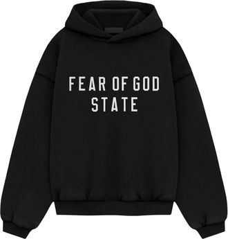 Fear of God Hoodie mit Logo-Print - Schwarz
