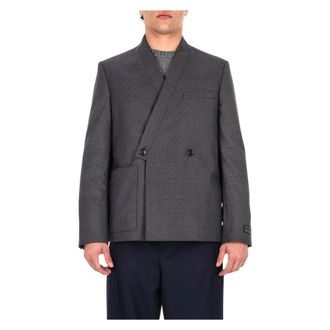 Kenzo Adjusted Kimono Tailored Jacket - - Jackets - Herren - Grau - S