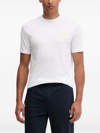 Emporio Armani t-shirt à détail de logo - Blanc