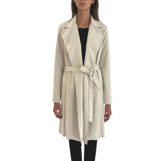 Joseph Ribkoff Cappotto scamosciato lungo - - Coats - Damen - Beige - 3XL
