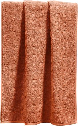 Möve Duschtuch Quadretti Walk-Frottier Terracotta Größe 67x140 cm