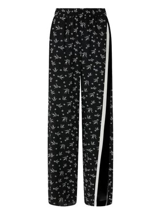 Pinko pantalon &agrave; bandes contrastantes - Noir