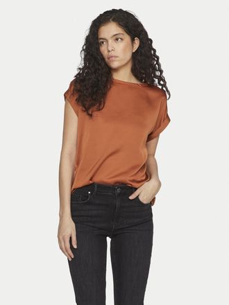 Vila T-Shirt Ellette 14059563 Orange Regular Fit