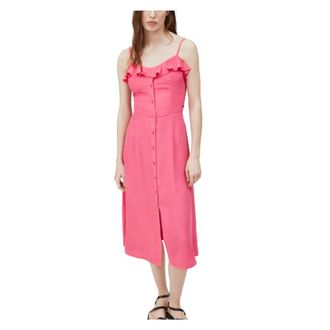 Pepe Jeans London y flie&szlig;endes Midi -Kleid - - Dresses - Damen - Rosa - XL