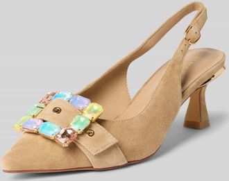 Alma En Pena Pumps mit Ziersteinbesatz und Pfennigabsatz