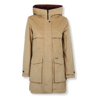 Woolrich Femme, Manteaux, Brun, Taille: 42 FR Parka 3-en-1 en velours c&ocirc;tel&eacute; trois couches