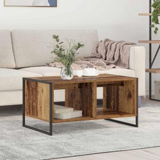 vidaXL vidaXL Table basse Bois Ancien 80 x 50 x 40 cm Bois ding&eacute;nierie