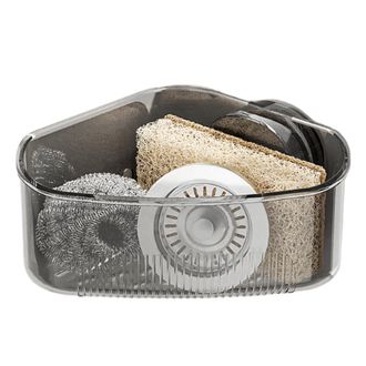 Generic Schwammt&uuml;r f&uuml;r K&uuml;chensp&uuml;le - Aufbewahrungsbox Organizer, Eckablauf Rack | Wohnung K&uuml;che zur Reinigung der K&uuml;che und Aufbewahrung von Lappen, dekorativ