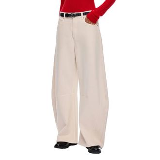 Pinko Pinko - Pantalon Emma - Femme - Pantalons - Blanc - Taille: W26