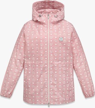 MCM Kapuzen-Windjacke aus recyceltem Nylon mit Monogramm-Print