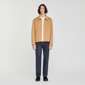 Sandro Blouson en laine double face