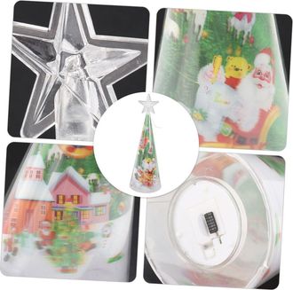 NUOBESTY Mini-Weihnachtsbaum LED Leuchtender Deko-Requisiten Tischdekoration Weihnachtsdeko Schmuck f&uuml;r B&uuml;ro und Zuhause