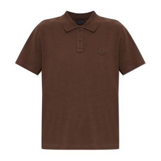 Moncler Polo-Shirt mit Applikation - - Tops - Damen - Braun - L