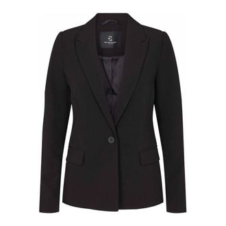 Bruuns Bazaar Schwarzer Blazer mit Klappentaschen - - Jackets - Damen - Schwarzk - XS
