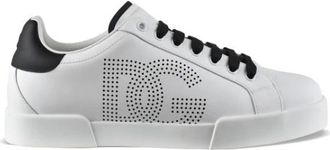 Dolce & Gabbana Homme, Chaussures, Blanc, Taille: 41 EU Portofino Baskets