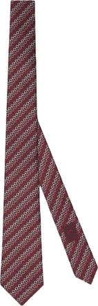 Gucci Krawatte mit Horsebit-Detail - Rot