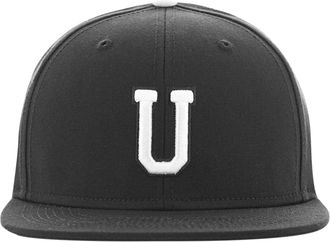 MSTRDS Unisex Letter Snapback U Baseball Cap, U Schwarz, Large