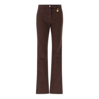 Elisabetta Franchi Femme, Jeans, Brun, Taille: W29 Jeans Skinny avec Cadenas Bijou