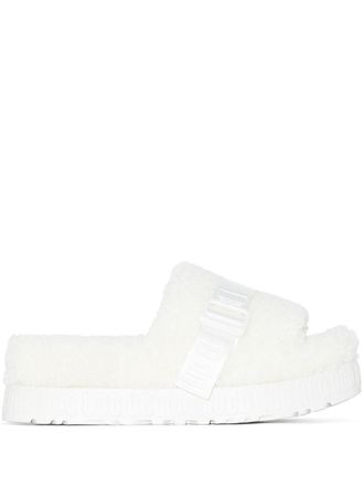 UGG sandales Fluffita &agrave; plateforme - Blanc