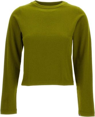Extreme Cashmere Femme, Pulls, Vert, Taille: ONE Size Pull ras du cou &agrave; manches courtes