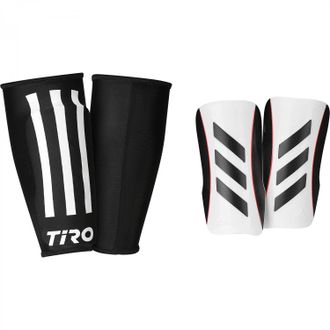 adidas Adidas GK3534 TIRO SG LGE Shin Guards Unisex-Adult White/Black/Black/solar red XL