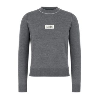 Maison Margiela Rundhals-Strickware - - Knitwear - Damen - Grau - XS
