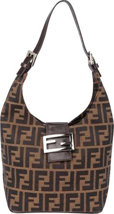 Fendi Crossbody Bags - Fendi FF Monogram Baguette Shoulder Bag - Gr. unisize - in Braun - f&uuml;r Damen
