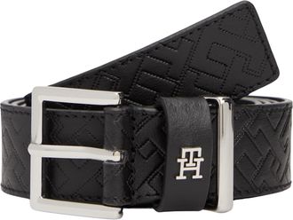 Tommy Hilfiger Damen Th Square 3.0 Mono Sv Aw0Aw18110 Verstellbarer G&uuml;rtel, Black (Black), 80 cm