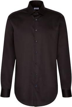 Seidensticker Chemise daffaires pour Homme, Noir, 42