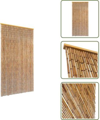 vidaXL The Living Store Insektenschutz T&uuml;rvorhang Bambus 100 x 220 cm - Bambus T&uuml;rvorhang