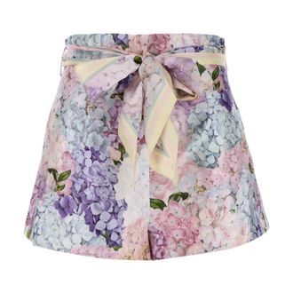 Zimmermann Bedruckte Silk Dawning Shorts - - Shorts - Damen - Mehrfarbig - S