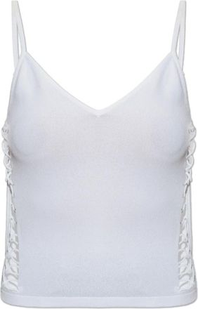 Dsquared2 Femme, Tops, Blanc, Taille: 42 FR Top avec d&eacute;coupes d&eacute;coratives sur les c&ocirc;t&eacute;s
